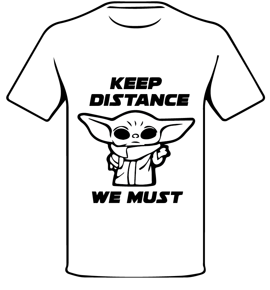 DISTANCE | BABY YODA | STAR WARS INSPIRED T•SHIRT – The South African Desi