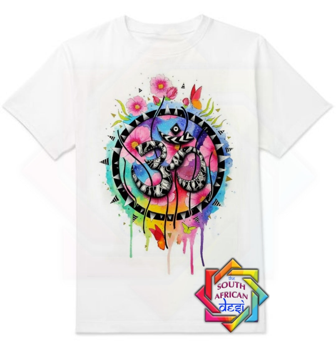 AUM MANDALA COLOURFUL T-SHIRT – The South African Desi