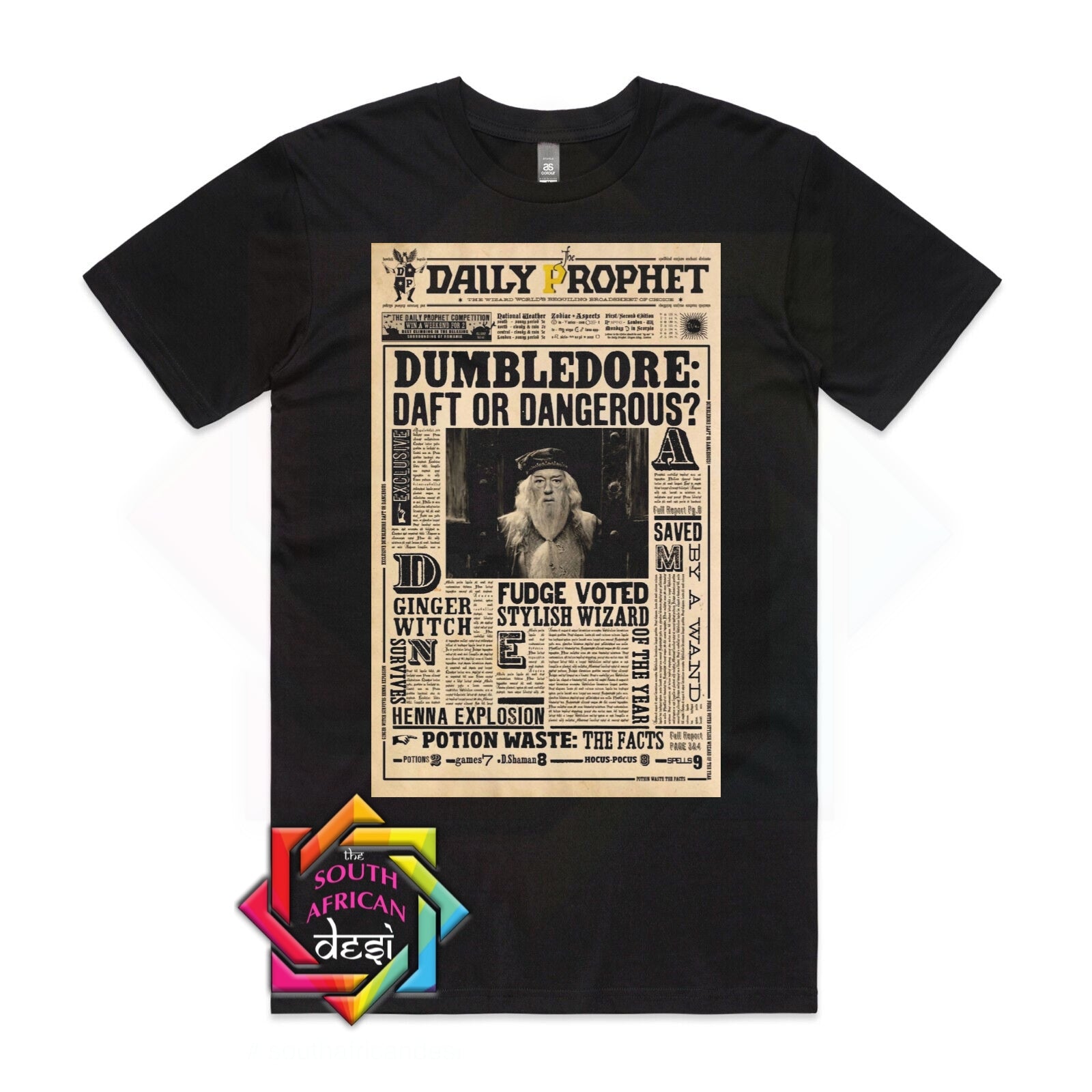 DAILY PROPHET | HARRY POTTER INSPIRED T SHIRT – The South African Desi