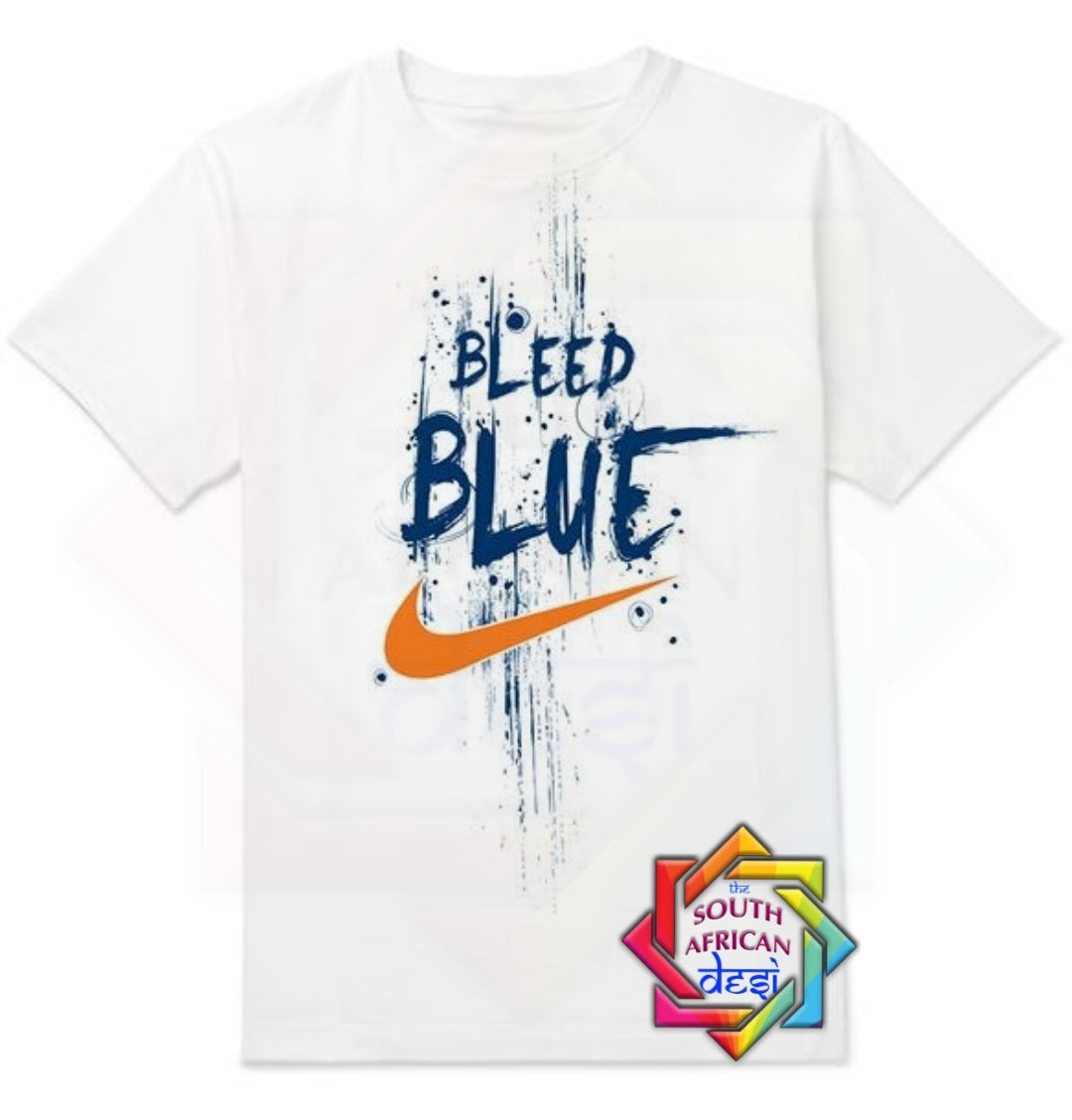 BLEED BLUE - INDIAN CRICKET TEAM INSPIRED T-SHIRT – The South African Desi