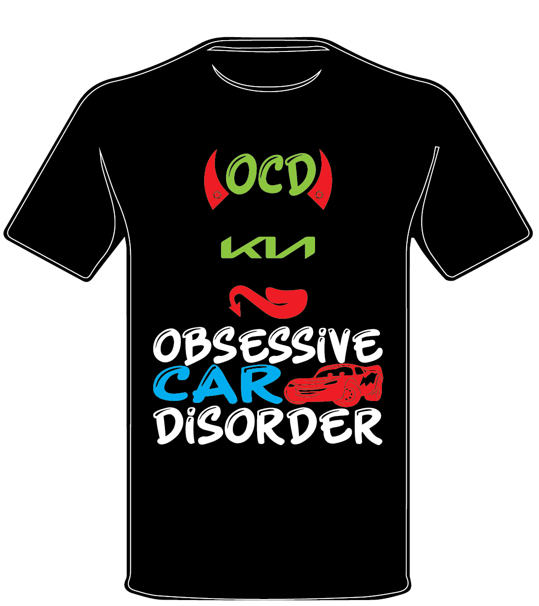 KIA INSPIRED OCD ENTHUSIAST T SHIRT – The South African Desi