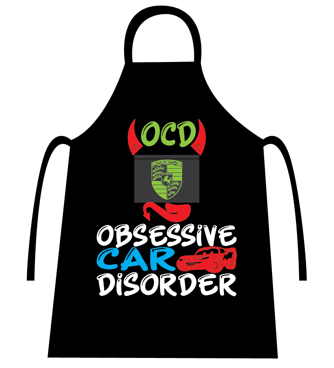 PORSCHE INSPIRED OCD ENTHUSIAST APRON – The South African Desi